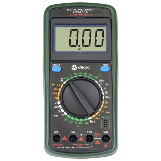 Multimetro Digital Profissional Com Capacimetro - Dt9205a - VINIK ...