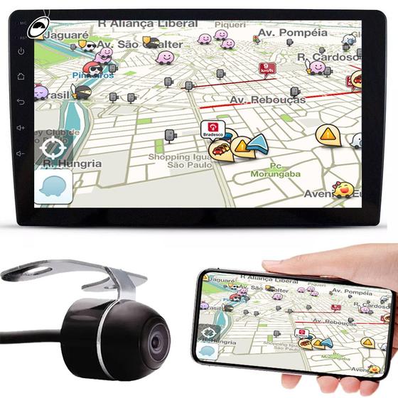 Multimídia 2 Din 9" Polegadas MP5 E-Tech Combat + Câmera de Ré - E-Tech / H-Tech - Central ...