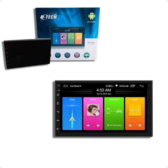 Multimídia Android Smart Midia Slim 7 Polegadas 1+16GB - Espelhamento Sem Fio GPS USB - H-TECH ...