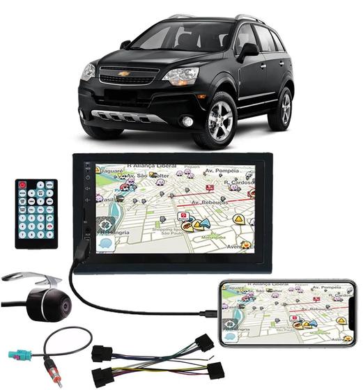 Multimídia GM Captiva Espelhamento Bluetooth USB SD Card + Moldura ...