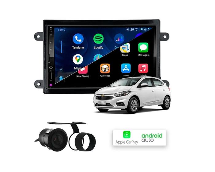 Multimídia Mp10 Carplay E Android Auto Onix 2012 A 2019 - First Option - Central Multimídia ...