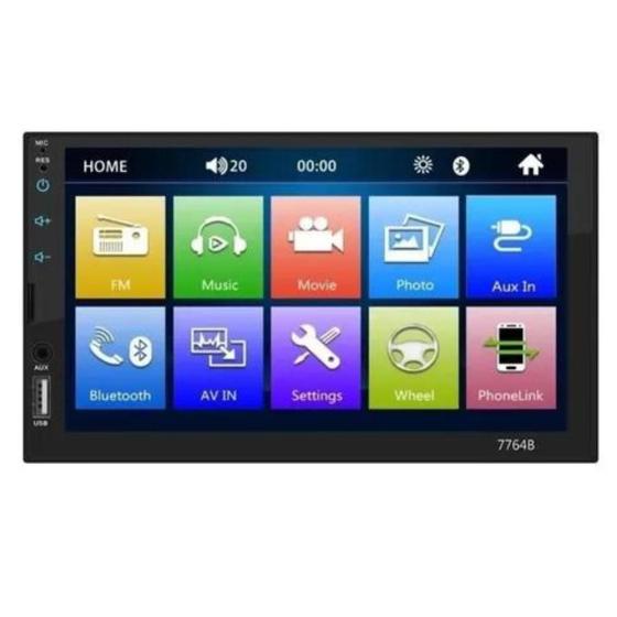 Multimidia Mp5 2din 7 Pol Bluetooth Espelhamento Etech Light - E-TECH - Central Multimídia ...