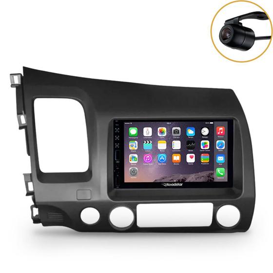 Multimídia Mp5 Civic 2007 2008 2009 2010 2011 2 Din + Câmera - Roadstar ...