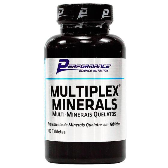 Multiplex Minerals Chelated 100 Tablets Performance Nutrition ...
