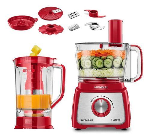 Multiprocessador 9 em 1 Mondial MPN-01-RF Turbo chef 1000w ...