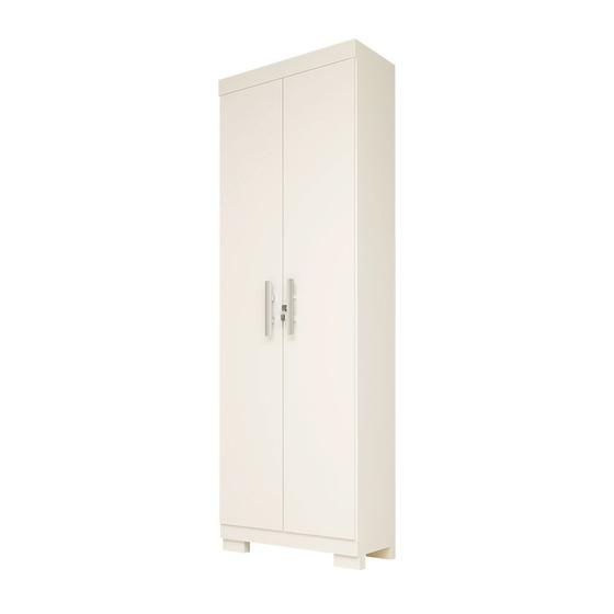Multiuso 2 Portas com Fechadura 100% MDF Íris Acp Móveis Branco ...