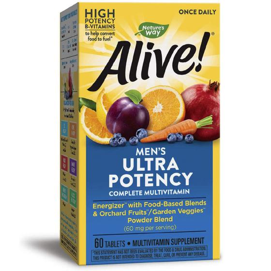 Multivitaminico Alive Men Ultra Potency 60 Tablets Nature's Way ...