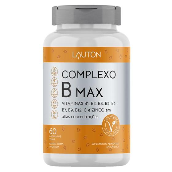 Multivitaminico Complexo B Max 60 Caps - Lauton - Complexo B - Magazine Luiza