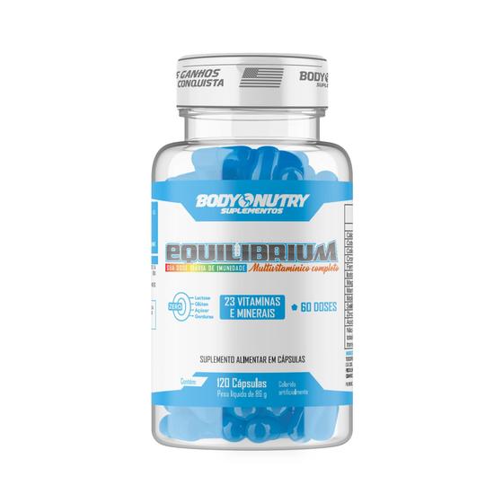 Multivitaminico Equilibrium Body Nutry Pote 120 Capsulas Para Homens e ...