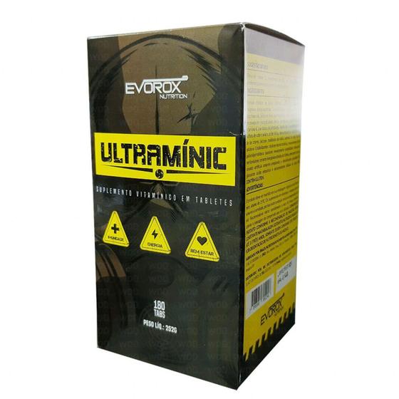 Multivitamínico Ultramínic 180 Tabletes Evorox Nutrition ...