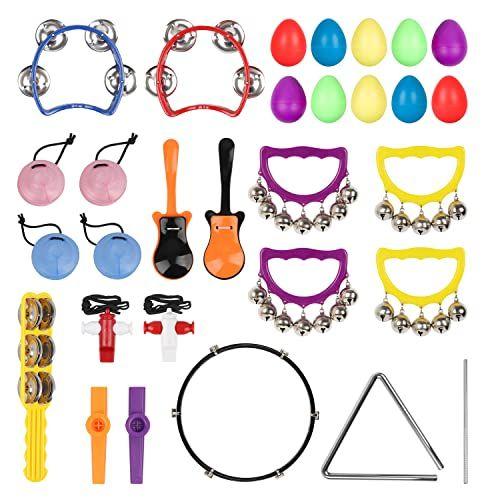 MUSCELL Kids Musical Instruments Set, Música de plástico Instrumentos ...