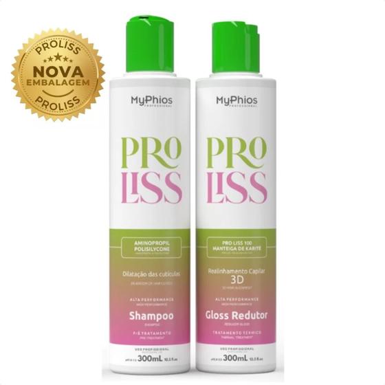 Myphios Pro liss Progressiva Shampoo e Gloss 300ml Pro Liss - Shampoo ...