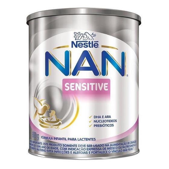 Nan Sensitive Fórmula Infantil Em Pó Lata 800g 0 A 6 Meses - NESTLE ...