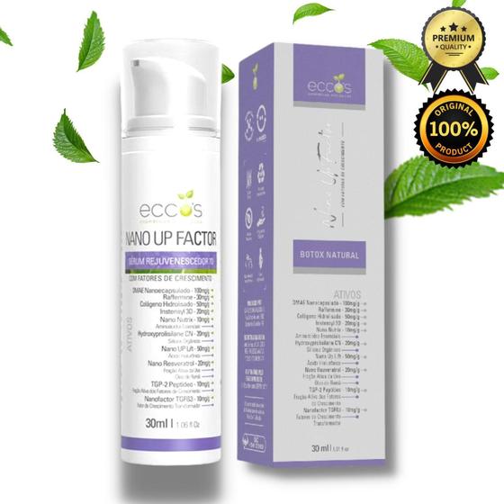 Nano Up Factor Sérum Rejuvenescedor Botox Natural 30Ml Eccos - Outros ...