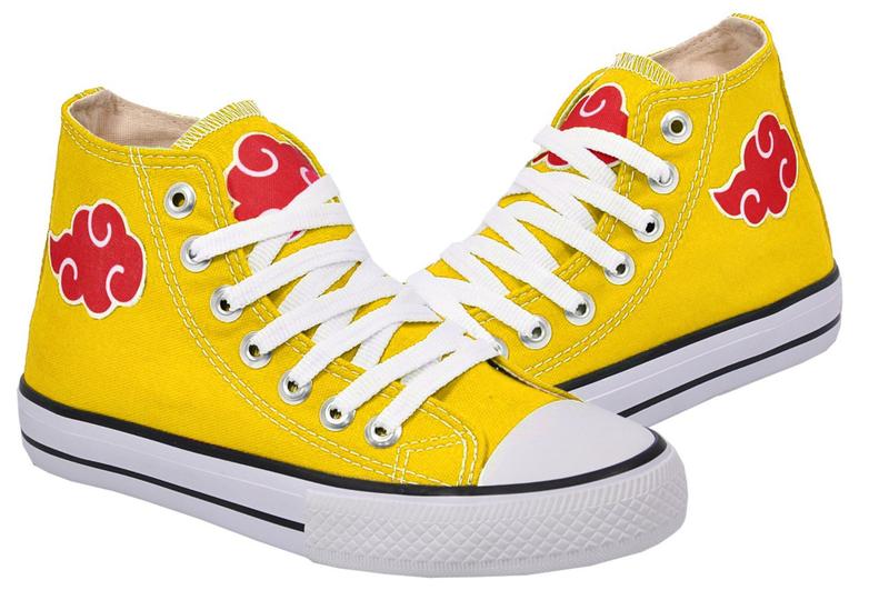 Naruto Akatsuki Tenis Star Cano Alto Hi Ct Lona Clássico Envio Imediato ...