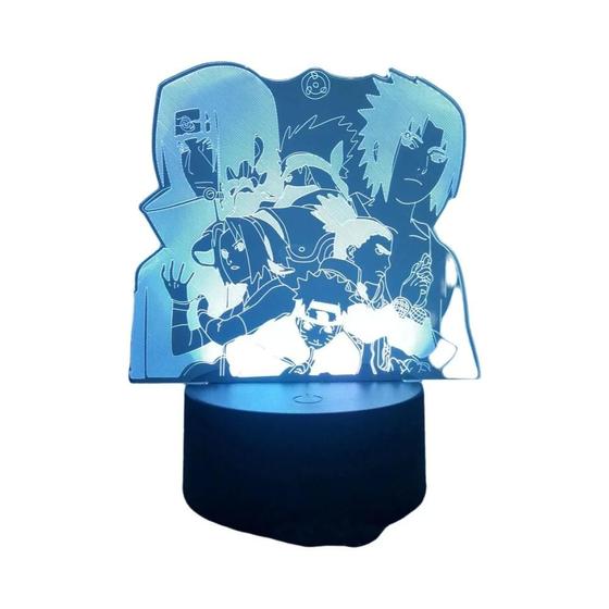 Naruto Uzumaki Kakashi Hatake Itachi Uchiha LED Night Light 3D 7/16 ...