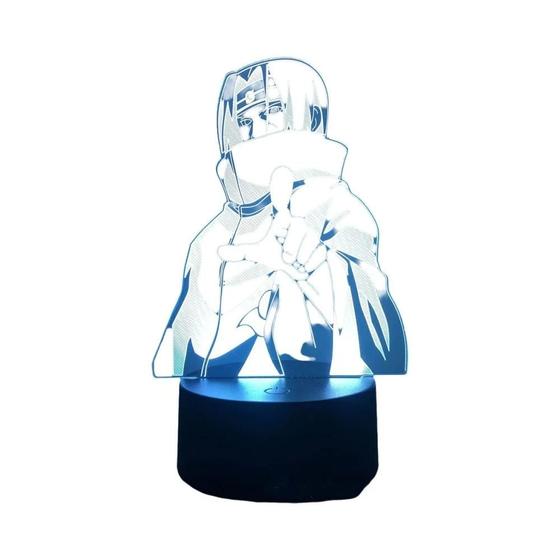 Naruto Uzumaki Kakashi Hatake Itachi Uchiha LED Night Light 3D 7/16 ...