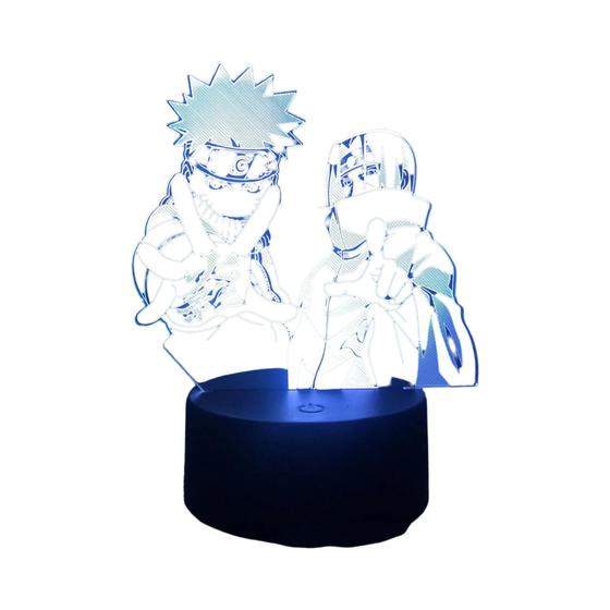 Naruto Uzumaki Kakashi Hatake Itachi Uchiha LED Night Light 3D 7/16 ...