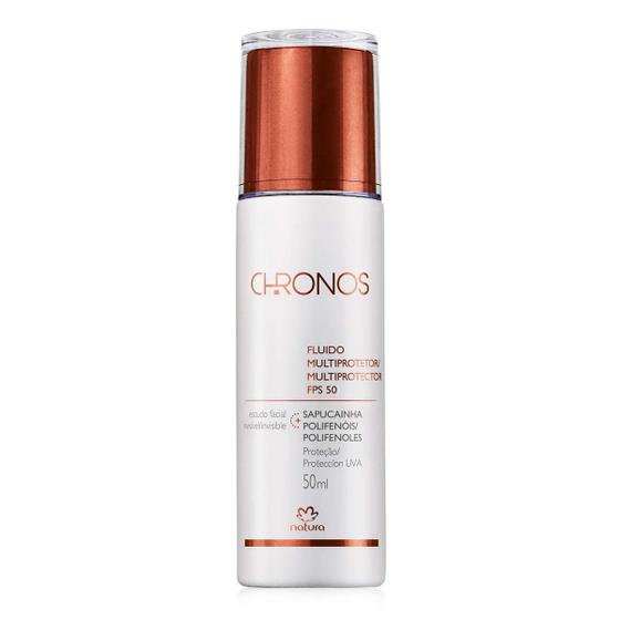 Natura - Chronos Fluido Multiprotetor FPS 50 / FPUVA 18 50ml - No Magalu - Magazine Luiza