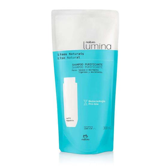 Natura lumina shampoo cabelos lisos refil 300ml - Shampoo - Magazine Luiza