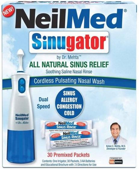 Neilmed Sinugator Kit De Lavagem Nasal Sem Fio Pulsante - Porta ...