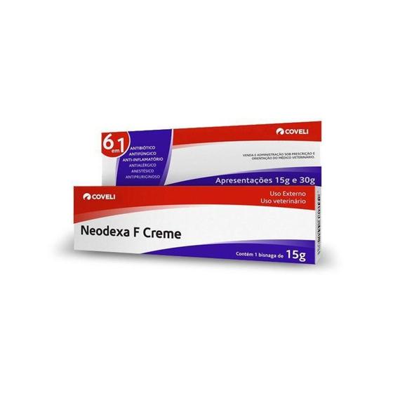 Neodexa F Creme - 15 gr - Coveli - Farmácia Pet - Magazine Luiza