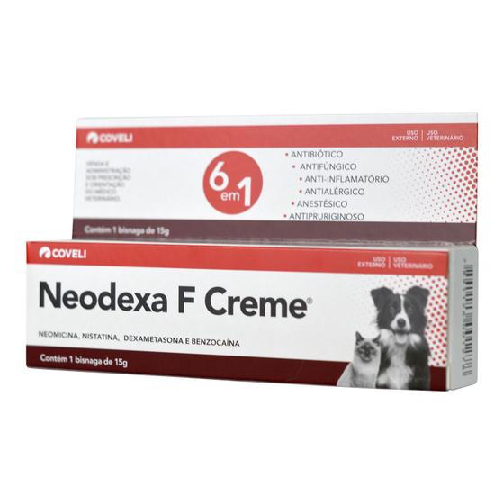 Neodexa F Creme 6x1 Cães e Gatos 15g - Coveli - Farmácia Pet - Magazine ...