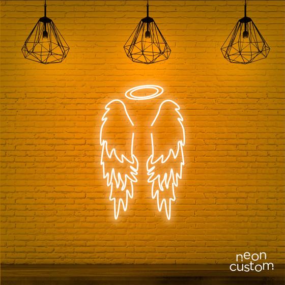 Neon Led Asas Cupido - NeonCustom - Painel de LED - Magazine Luiza