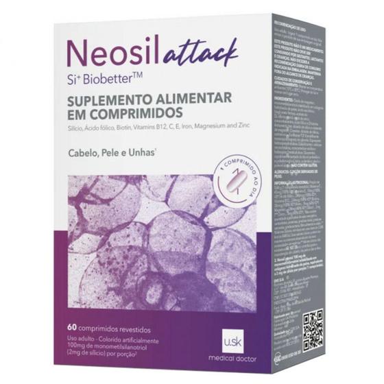 Neosil attack c/60 comprimidos - Under Skin - Colágeno - Magazine Luiza