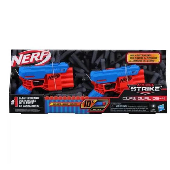 Nerf Alpha Strike Claw Dual QS-4 F2468 - Hasbro - Lançadores de Dardos ...