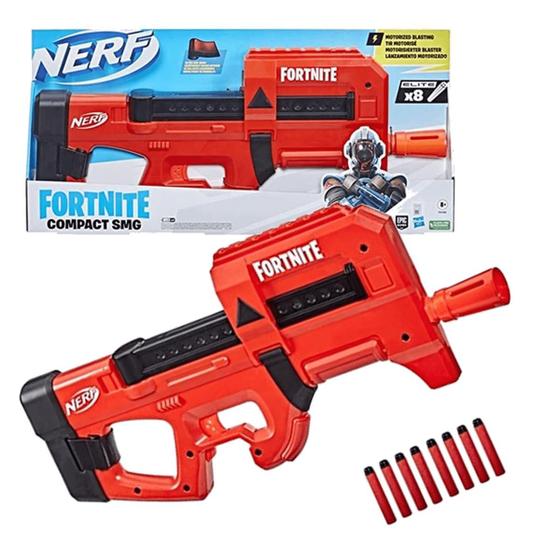 Nerf Fortinite Compact SMG Lançador Automático de Dardos - Hasbro ...