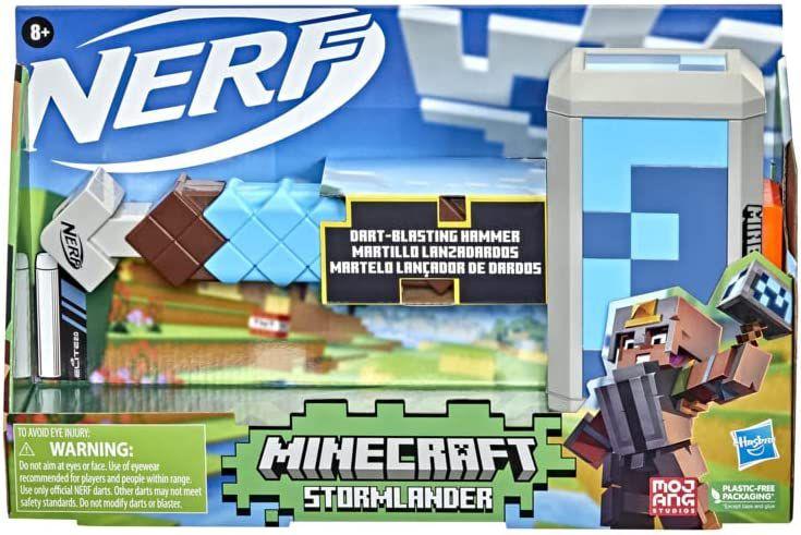 Nerf Lançador Minecraft Stormlander Martelo Hasbro - Lançadores de ...