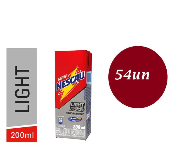 Nescau light prontinho Nestlé 200ml c/54 unidades - Nestle - Bebida ...