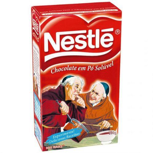 Nestlé Chocolate em Pó Solúvel Dois Frades 50% Cacau 200g - Cacau em Pó ...