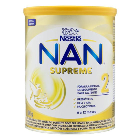 Nestlé Nan Supreme 2 Em Lata 800G Fórmula Infantil Em Pó - Nestle ...