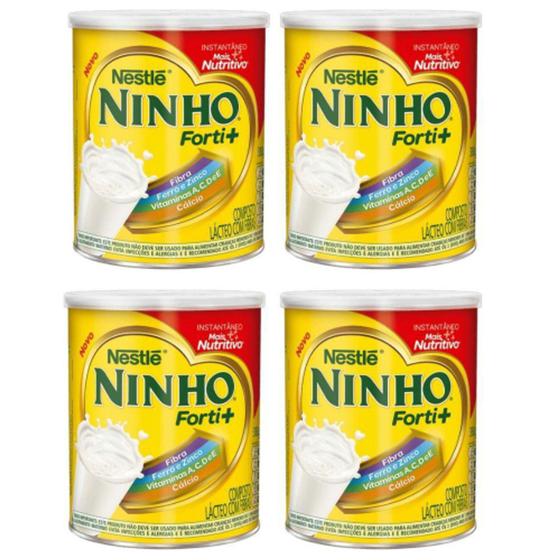 Nestlé ninho forti+ 380gr ( kit c/ 4 un) - Composto Lácteo - Magazine Luiza