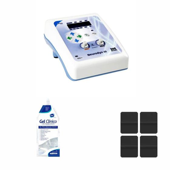 Neurodyn III + 4 eletrodos + 1 gel RMC 1kg - IBRAMED ...