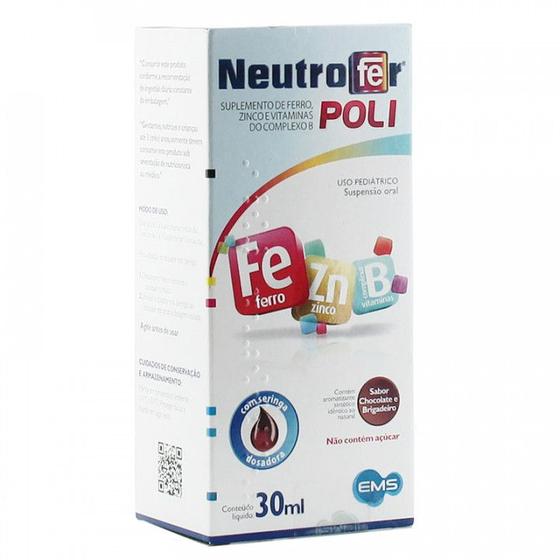 Neutrofer Poli Susp Oral Inf Chocolate E Brigadeiro 30Ml - Sigma Pharma ...