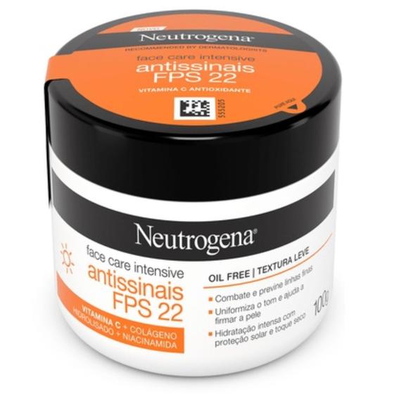 Neutrogena creme facial antissinais fps22 vitamina c 100gr - Hidratante ...
