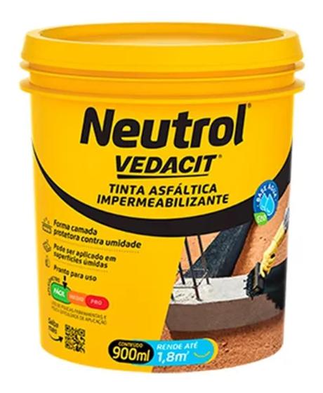 Neutrol Tinta Asfáltica Impermeável Acqua Vedacit 900ml - Tinta ...