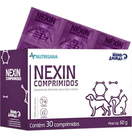 Nexin Suplemento Alimentar Nutrisana para Cães E Gatos- 30 comprimidos ...