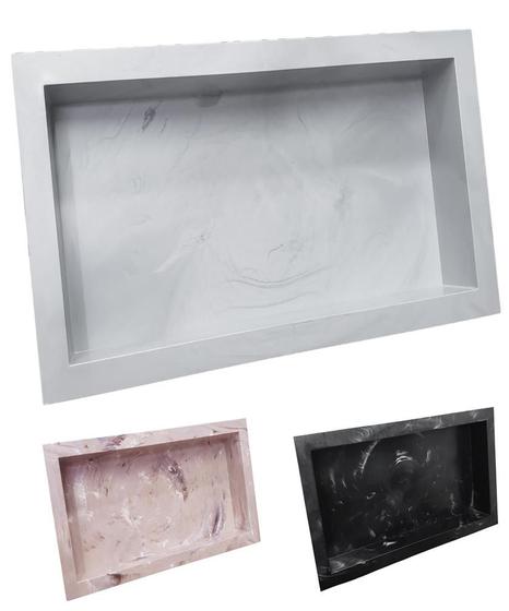 Nicho de Parede Embutir Para Banheiro Porta Shampoo 30x60 - Deplast ...
