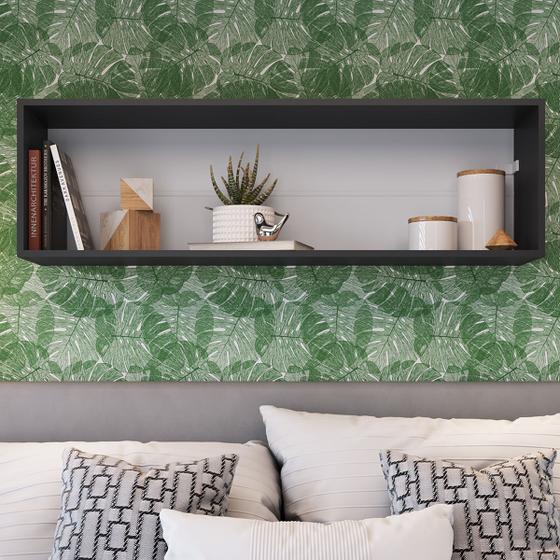 Nicho Parede Horizontal Organizador Multiuso Funcionale 36x120x26cm Art ...
