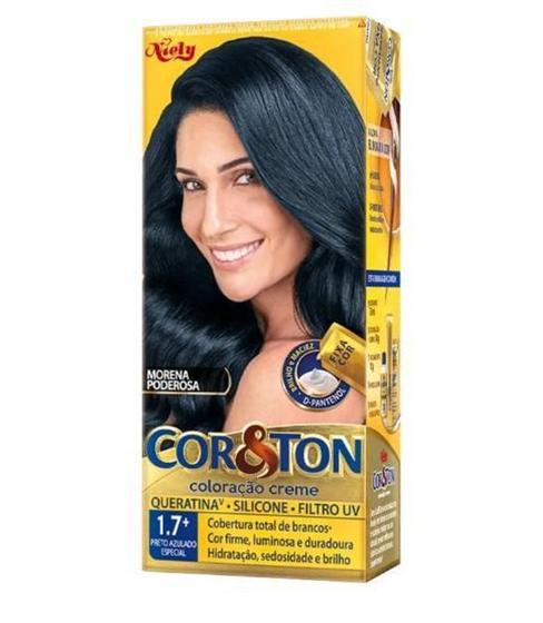 Niely Cor E Ton Coloração 1.7 Preto Azulado Especial - Tinta de Cabelo ...