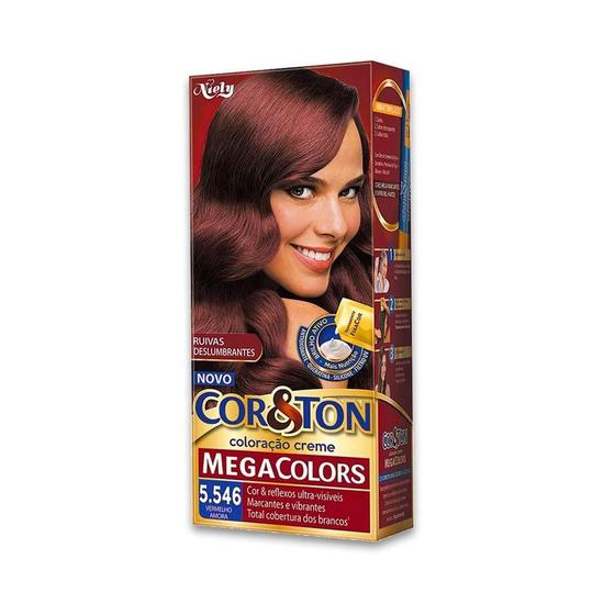 Niely Cor E Ton Coloração 5.546 Vermelho Amora - Tinta de Cabelo ...