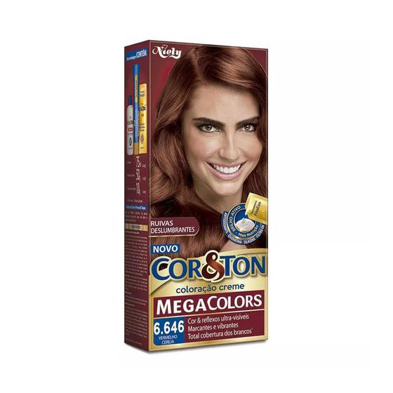 Niely Cor E Ton Coloração 6.646 Vermelho Cereja - Tinta de Cabelo ...