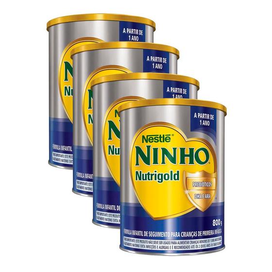 Ninho Nutrigold 800g Kit com quatro unidades - Composto Lácteo ...