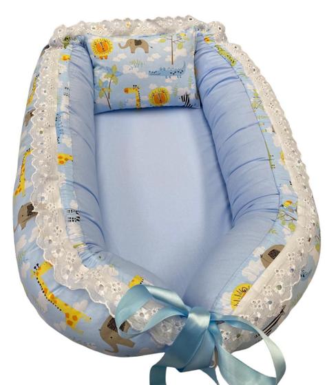 Ninho Redutor De Bebê Luxo Menino - Cacau Baby Confecções - Ninho ...