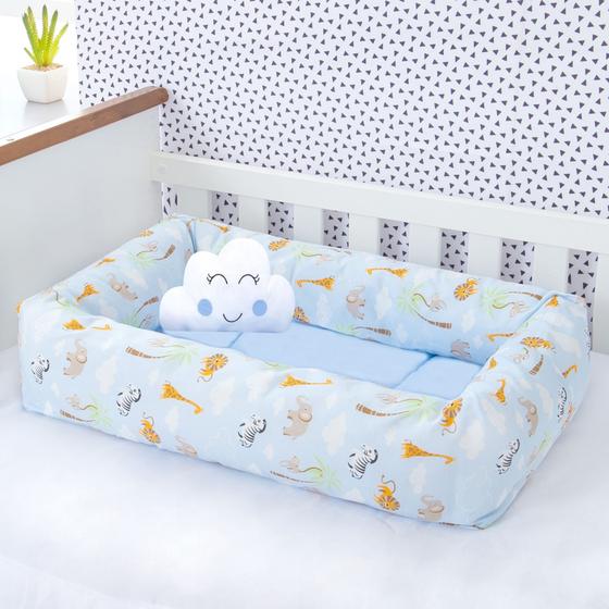 Ninho Redutor De bebê Quadrado Luxo Safari - luck baby - Ninho Redutor ...