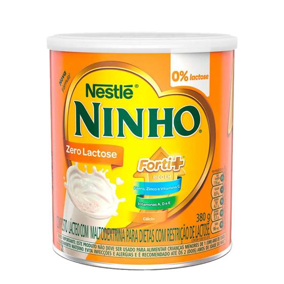Ninho Zero Lactose Nestle Fort+ Composto Lacteo 380g - Composto Lácteo - Magazine Luiza
